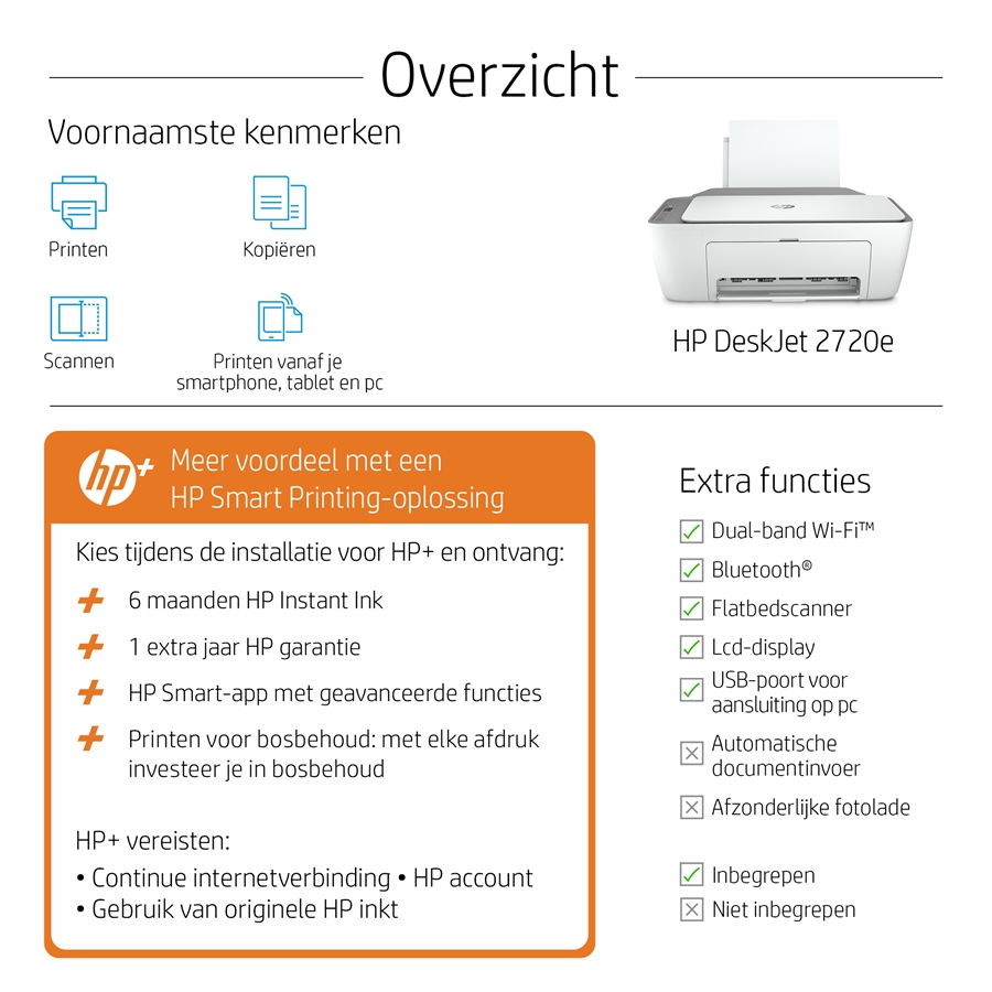 HP Deskjet 2720e all-in-one printer kopen? | EP.nl